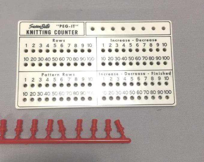 Susan Bates Knitting Counter - Peg It - Etsy