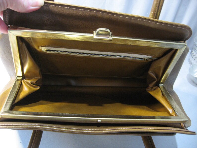 Vintage Vinyl Top Handled Pocketbook 1960s - Etsy