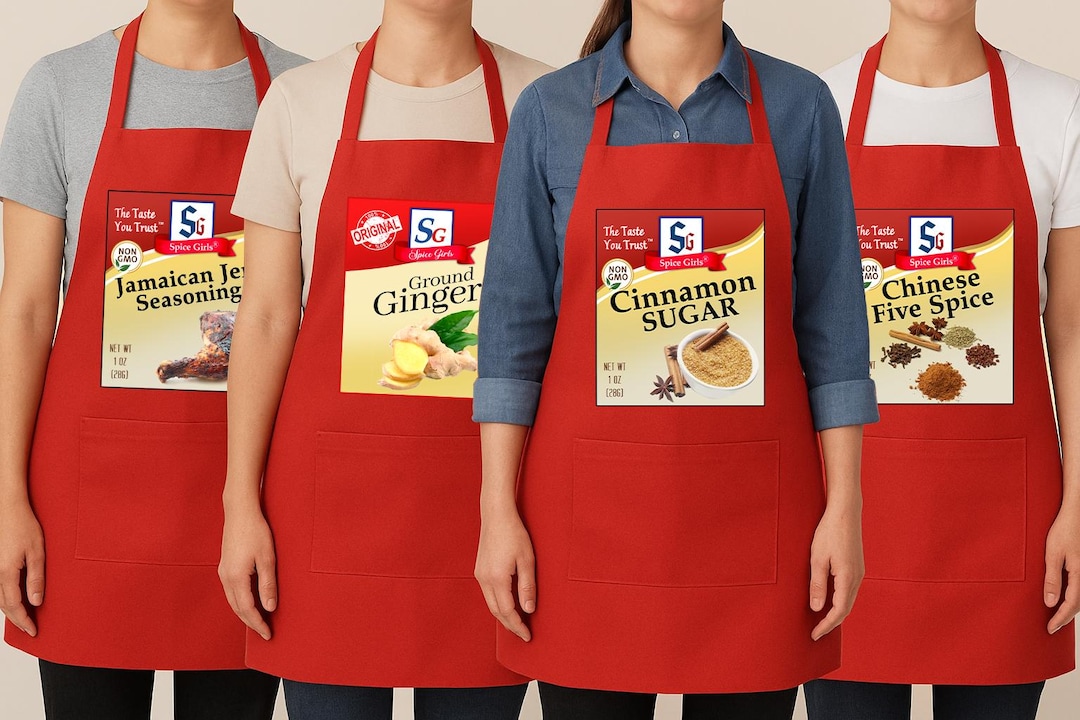 Spice Girl Aprons,condiments Matching Apron,halloween Group Costume ...