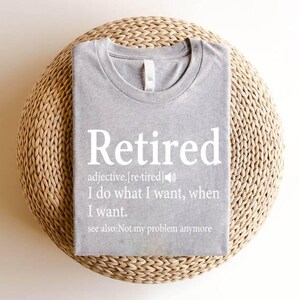 Retired Adjective Sweat, Funny Retirement Sweat, Retired Sweat, Teacher ...