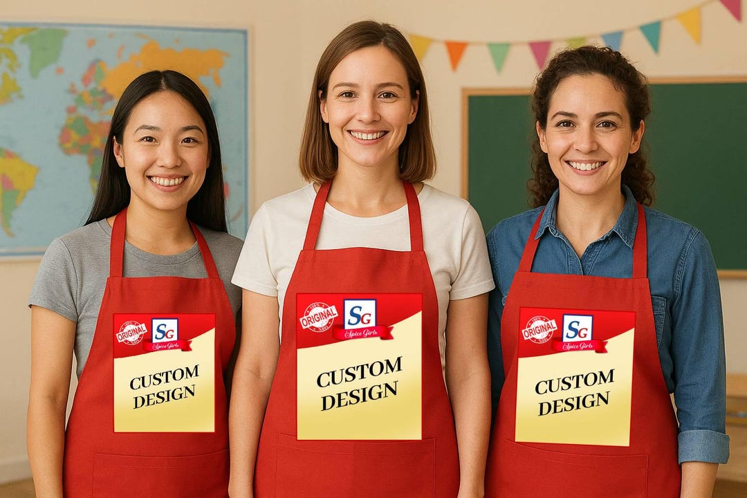 Custom Spice Girl Aprons,condiments Matching Apron,halloween Group ...