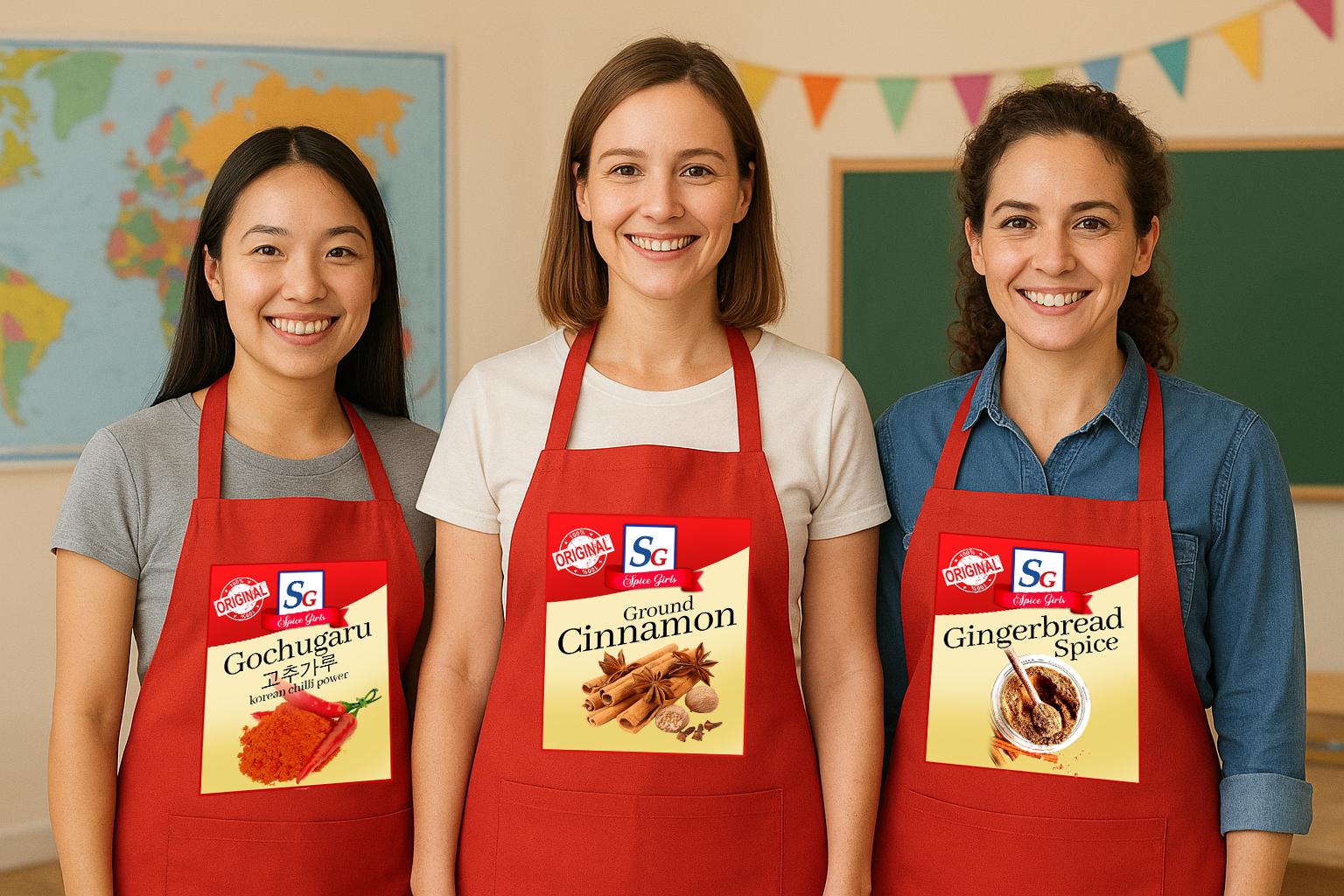 Spice Girl Aprons,condiments Matching Apron,halloween Group Costume ...