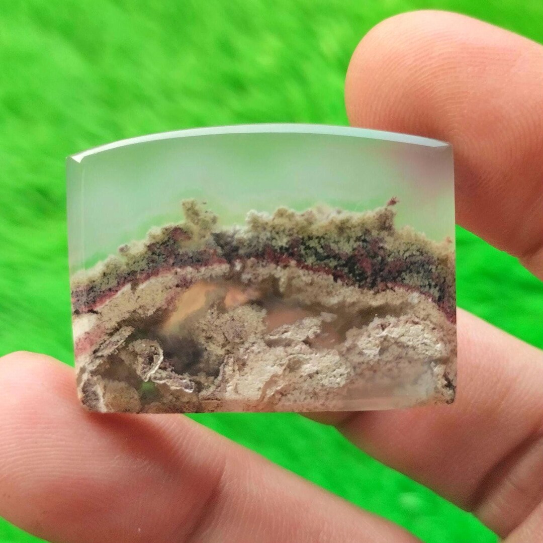 Scenic Moss Agate Petrified Wood Cabochon Multycolour Top Quality Agate ...