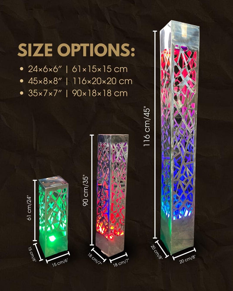 Personalized Metal Floor Lamp, Modern Loft Garden Lighting - Etsy