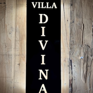 Outdoor Sign, Custom House Number Sign, Weatherproof LED House Number ...