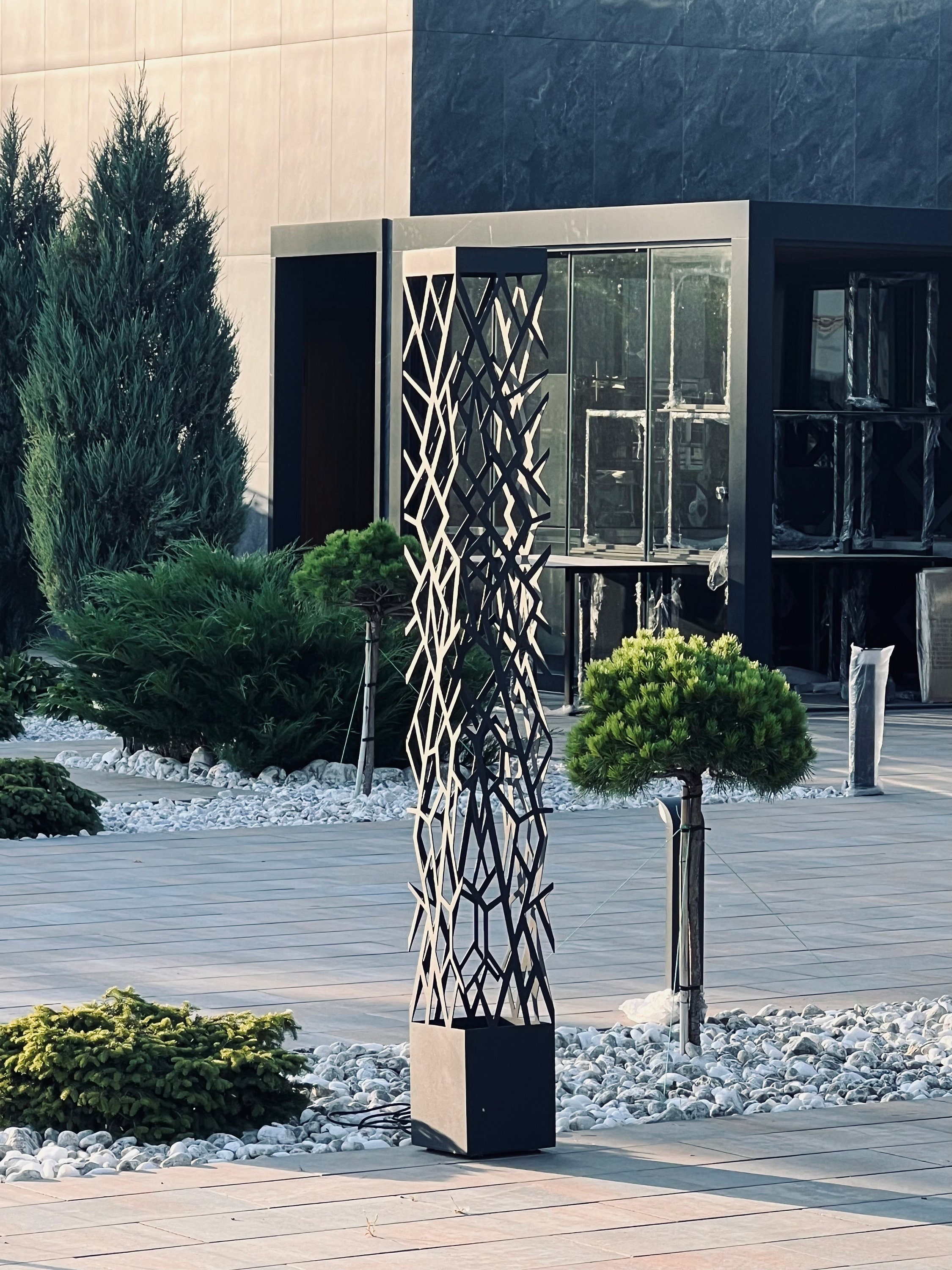 Metal Garden Lamp, Modern Lamps, Loft Outdoor Decor Patio, Outdoor ...