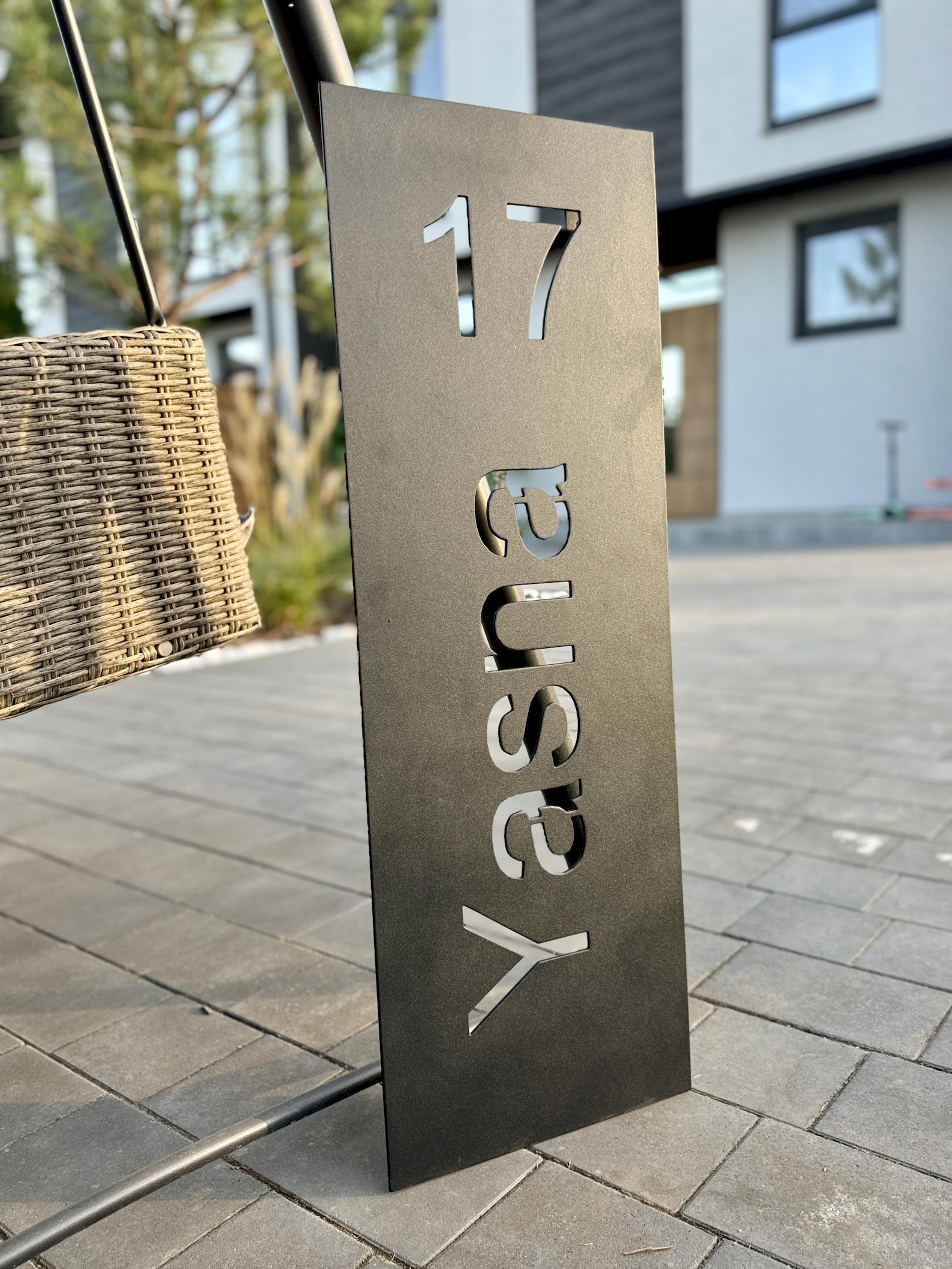 Outdoor Sign, Custom House Number Sign, Weatherproof LED House Number ...