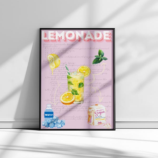 Lemonade Wall Decor - Etsy