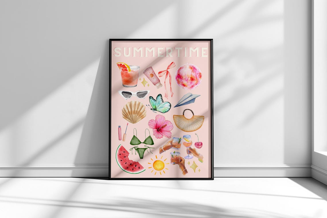 Summertime Poster - Summertime PNG - Summer Poster Printable ...