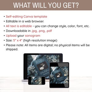 It's a Boy Baby Gender Reveal, Simple Pregnancy Announcement Digital ...