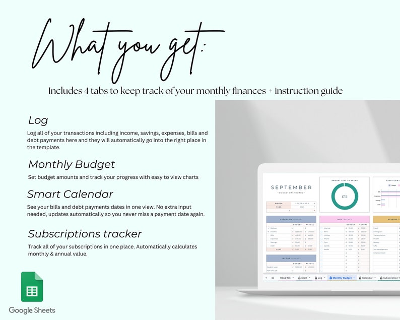 Student Budget Spreadsheet Google Sheets Budget Planner Spreadsheet ...