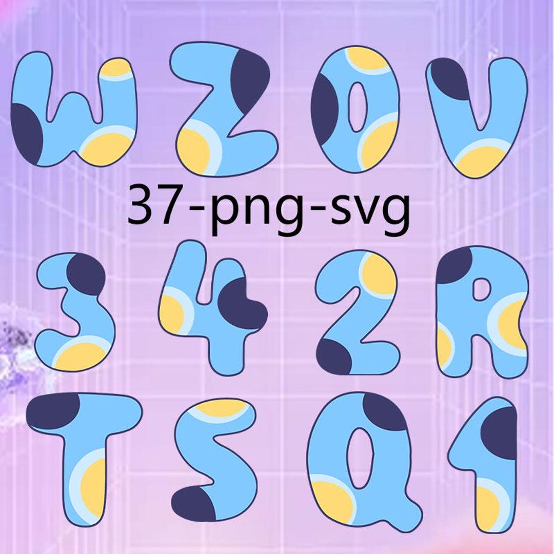 Cartoon Blue Dog Letter PNG Image Transparent Background Suitable for ...