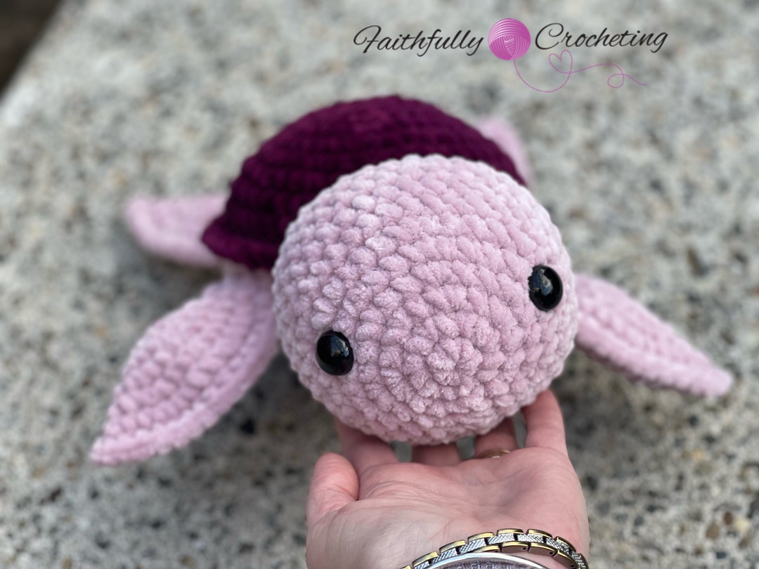 Plush Turtle, Pink and Purple Turtle, Turtle Plushie , Ready to Ship ...