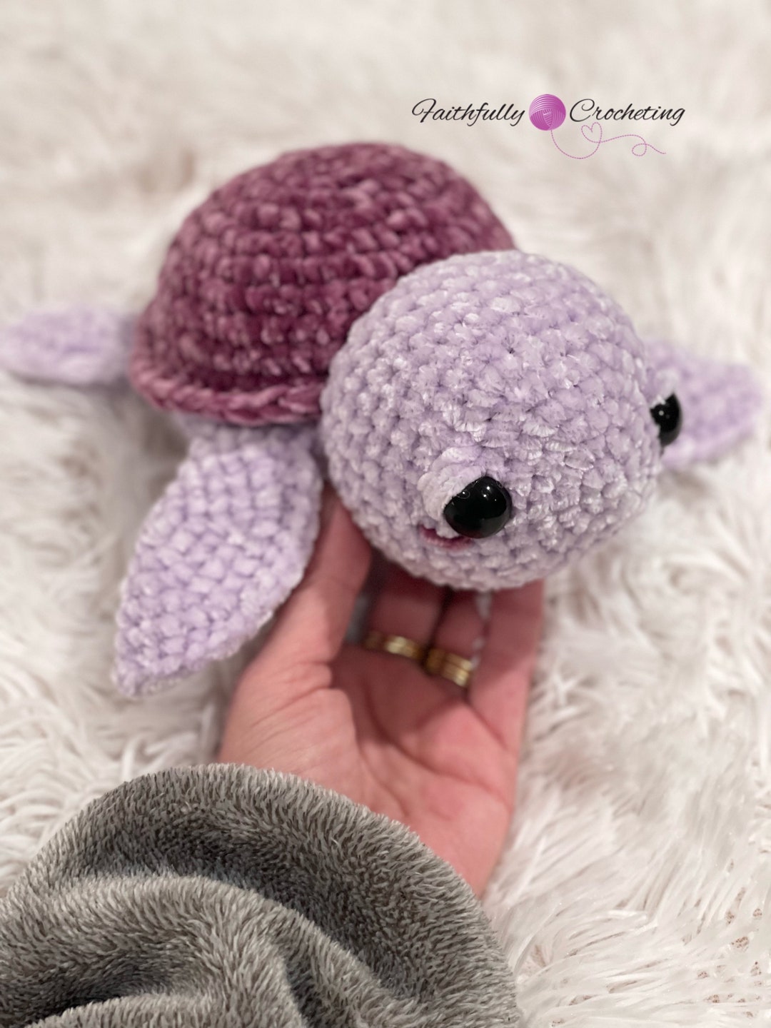 Plush Turtle, Velvet Purple Turtle, Turtle Plushie , Ready to Ship ...