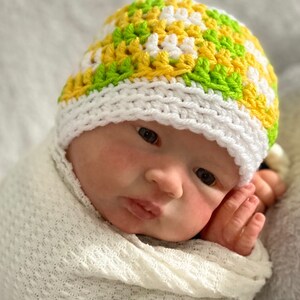 Newborn Boy Plaid Hat, Ready to Ship, Newborn Beanie, Photography Prop ...