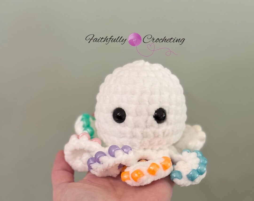 Fidget Octopus Plushie, Small Octopus, Plushies, Amigurumi Octopus ...