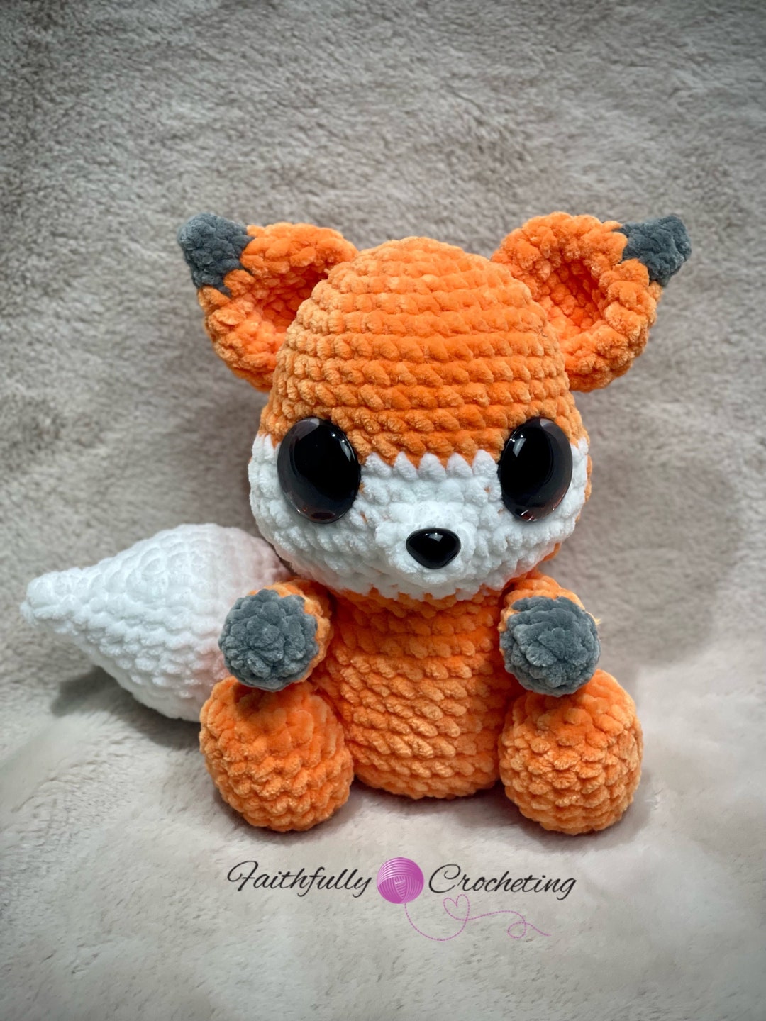 Baby Fox, Baby Fox Plushie, Crochet Fox, Woodland Animal, Stuffed ...