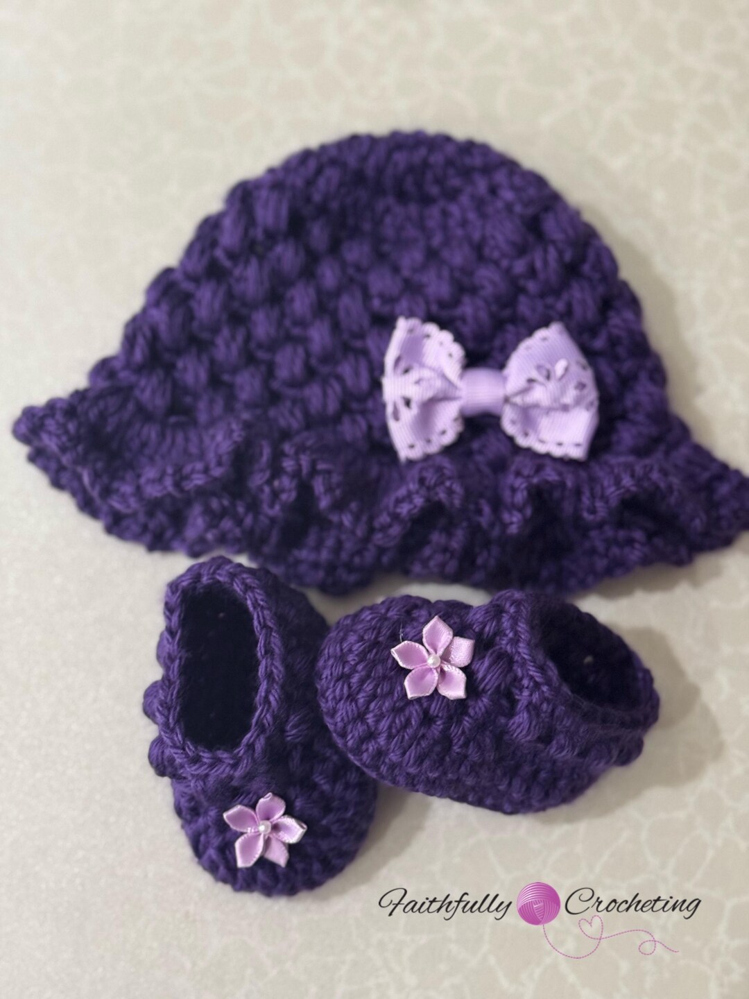 Preemie Purple Sun Hat, Sun Baby Hat, Preemie Sun Beani, Ready to Ship ...