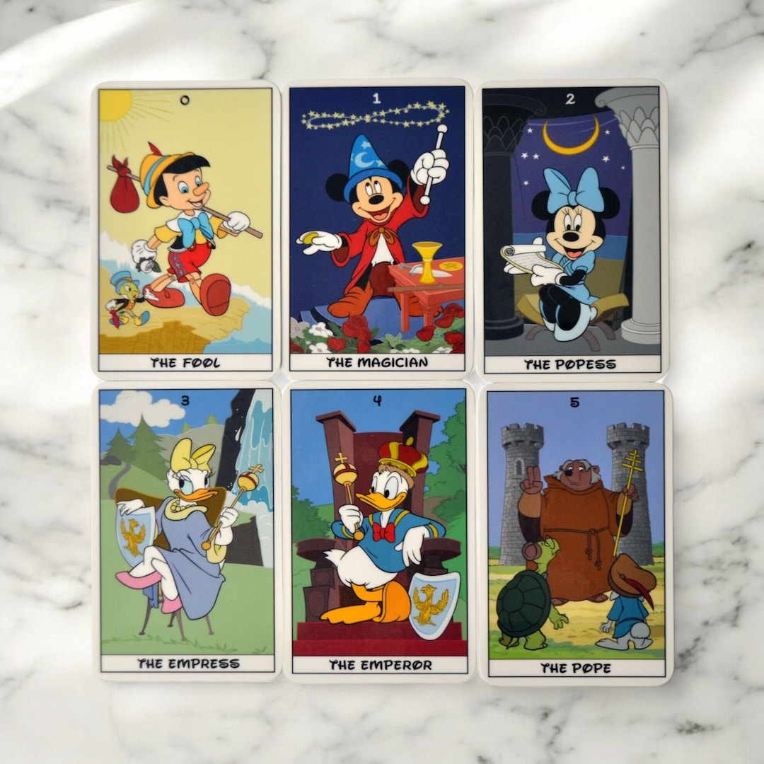The Disney Tarot Card Deck 78 Card Deck Major and Minor Arcana Rare ...