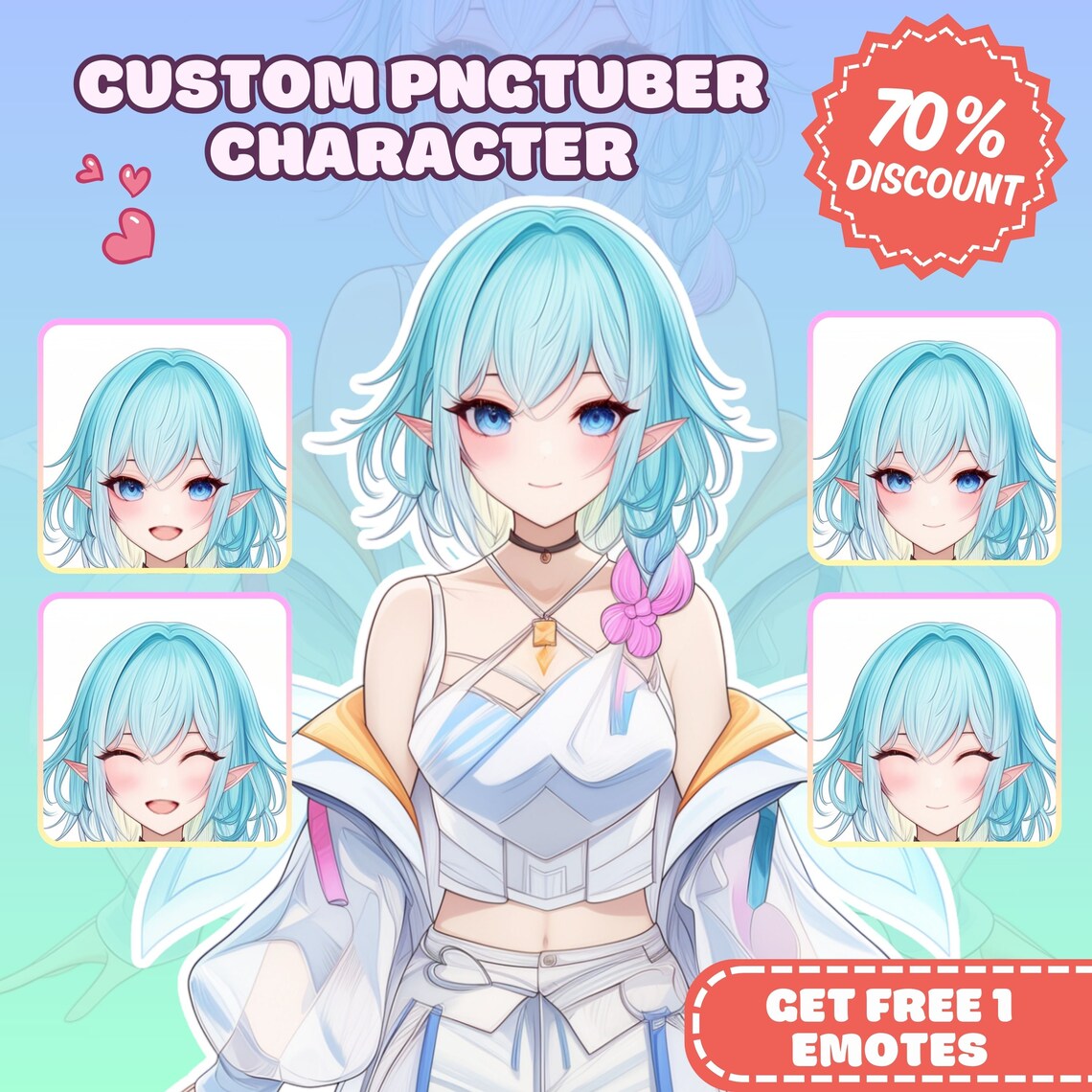 Custom Pngtuber, Pngtuber Character, Pngtuber Design, Pngtuber Live ...