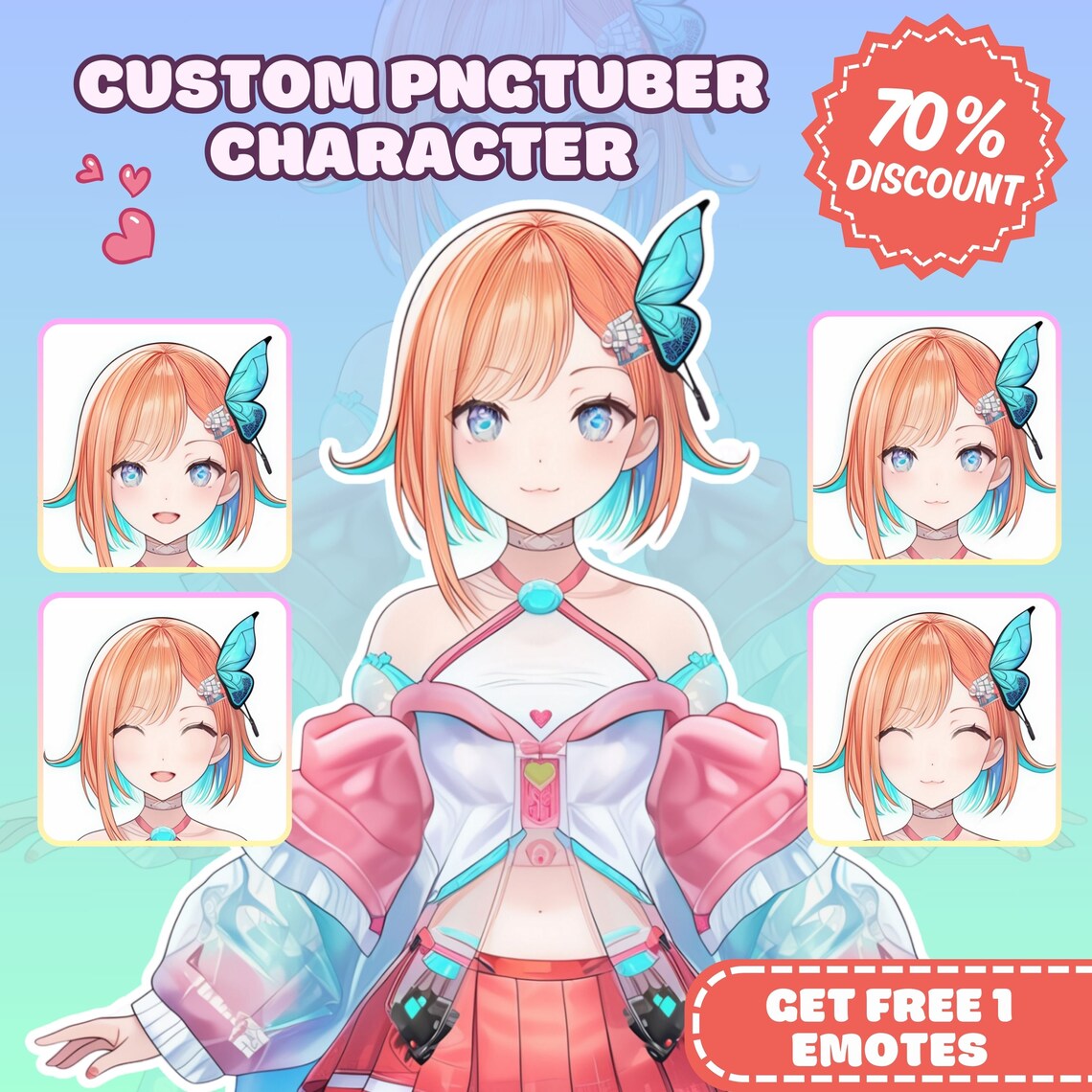 Custom Pngtuber, Pngtuber Character, Pngtuber Design, Pngtuber Live ...
