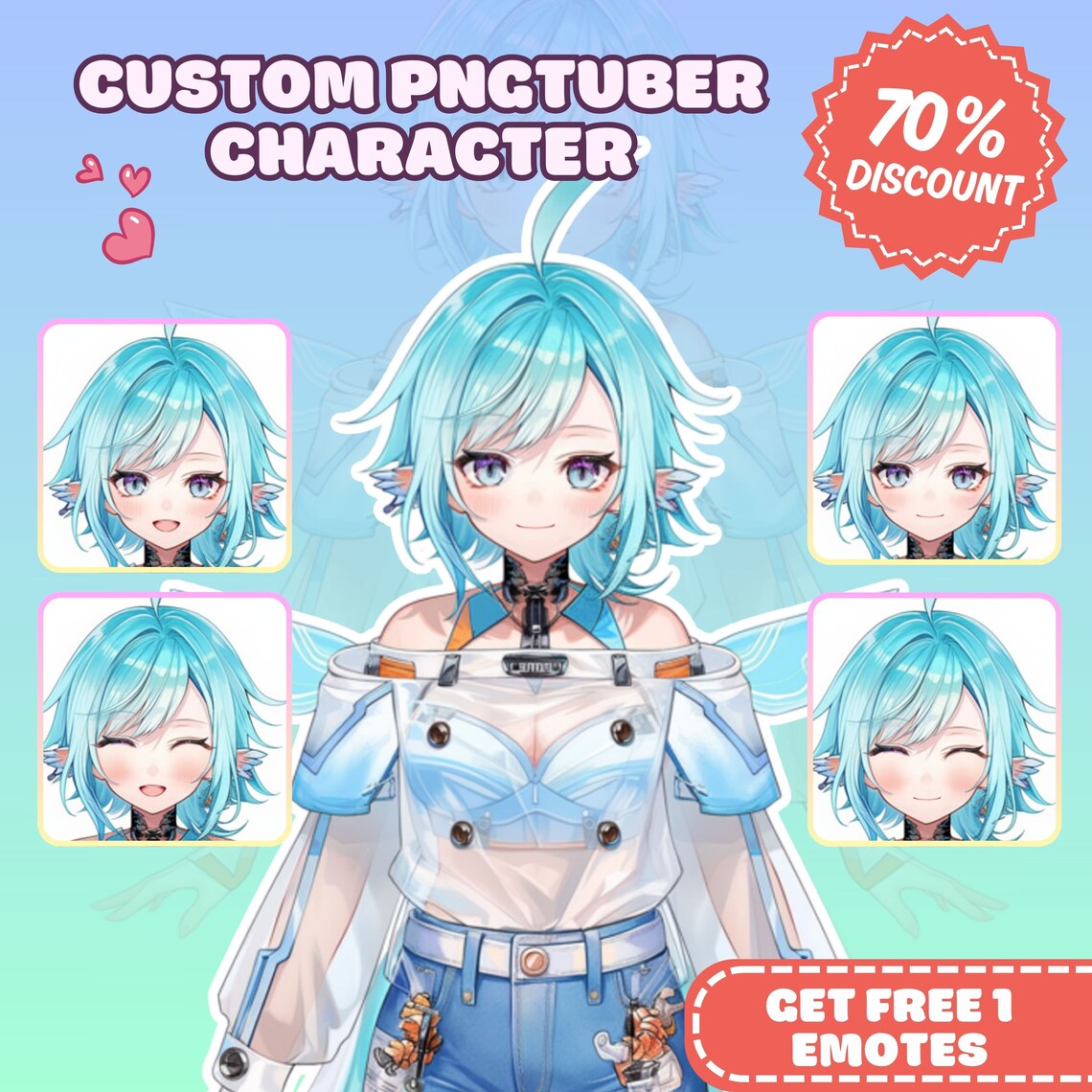 Custom Pngtuber, Pngtuber Character, Pngtuber Design, Pngtuber Live ...