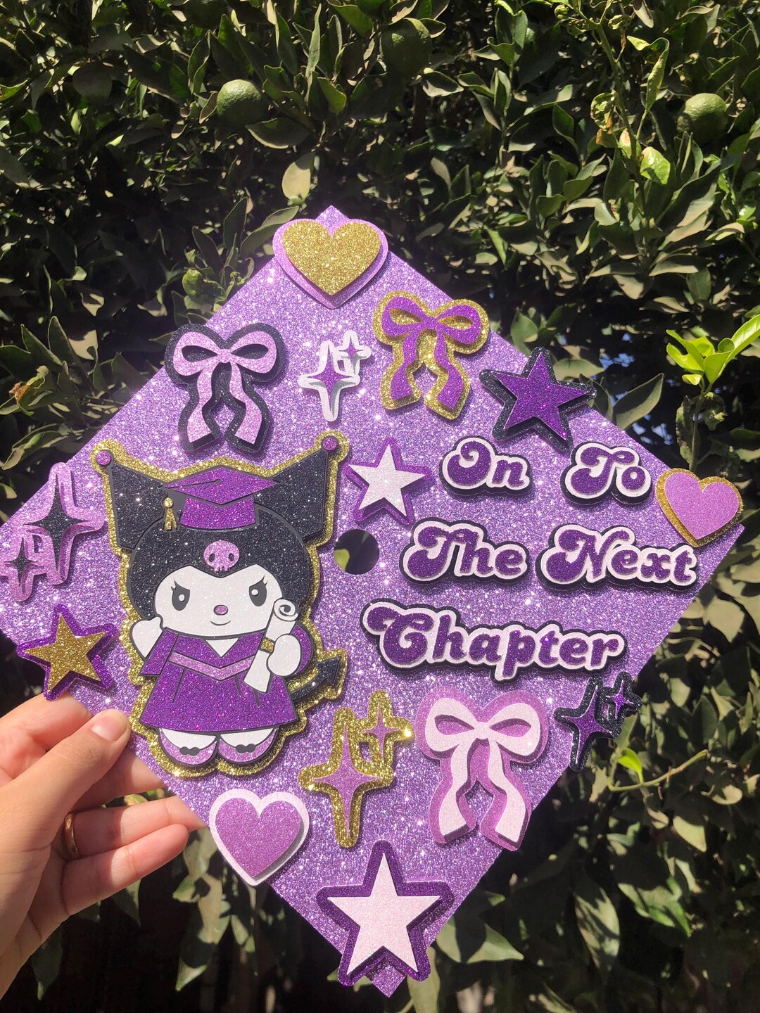 Purple Kuromi Graduation Cap Topper - Etsy
