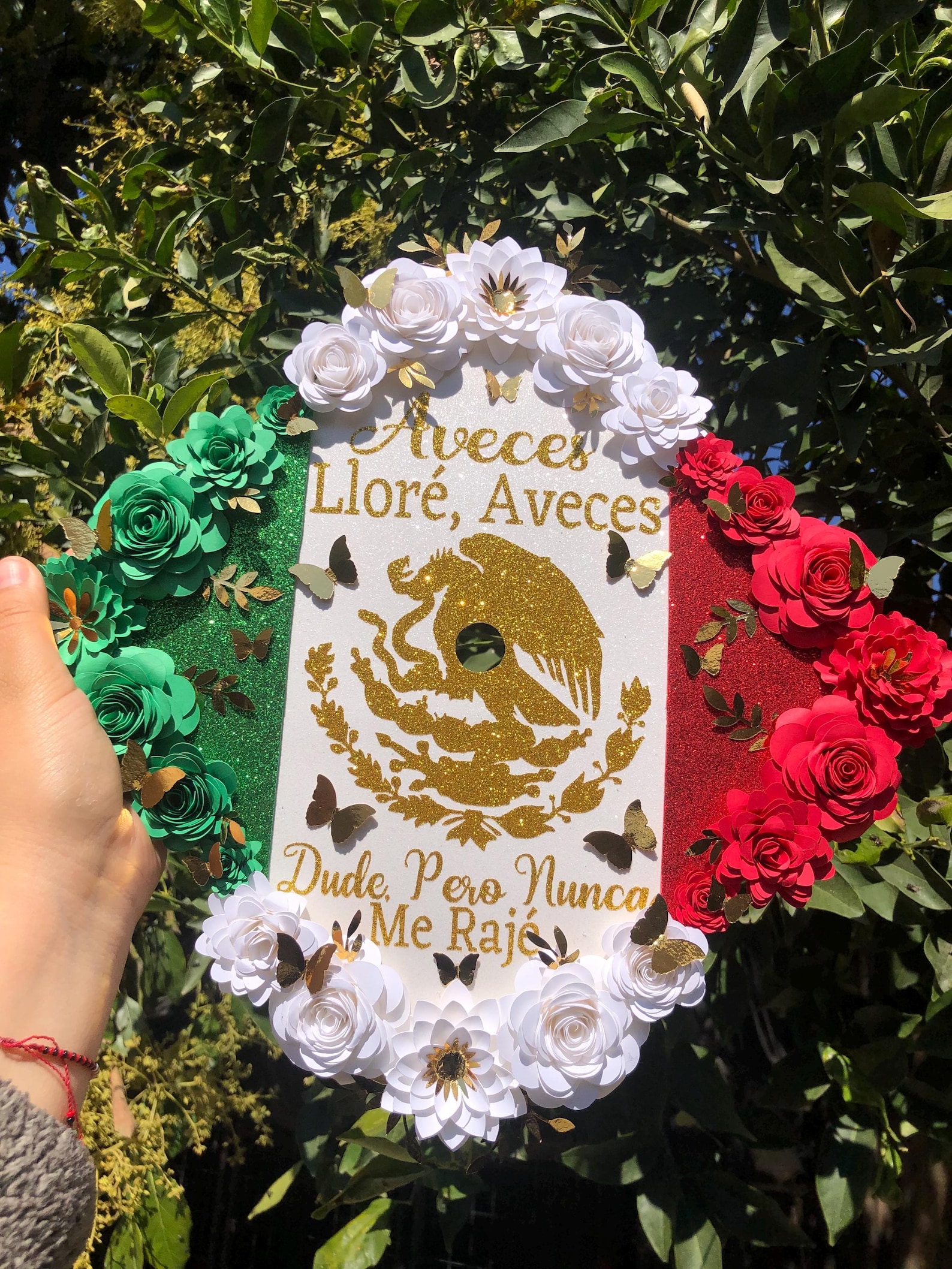 Mexican Flag Graduation Cap Topper - Etsy
