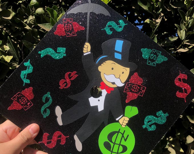 Monopoly Man Graduation Cap Topper - Etsy