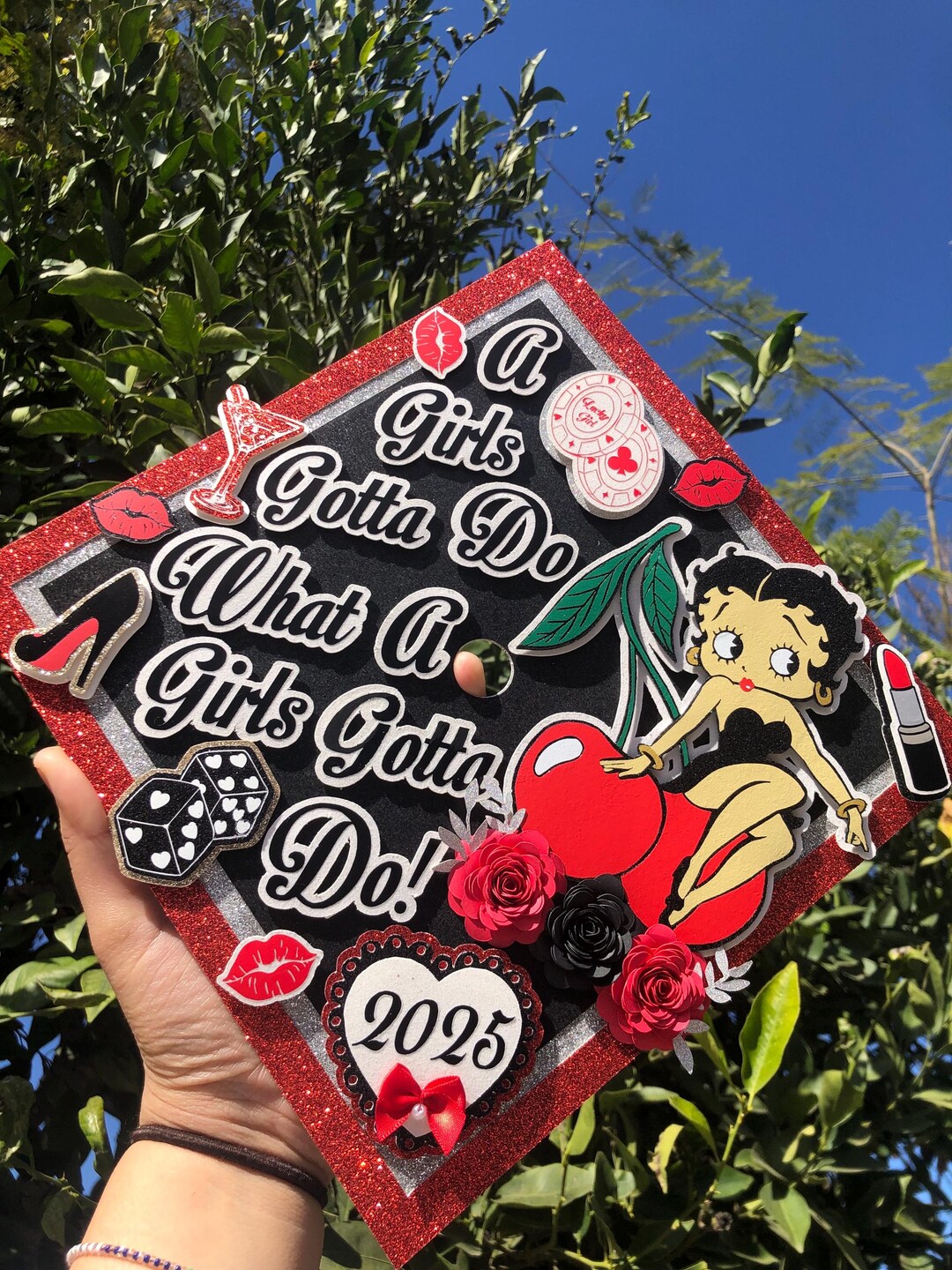 Betty Boop 3D Graduation Cap Topper - Etsy