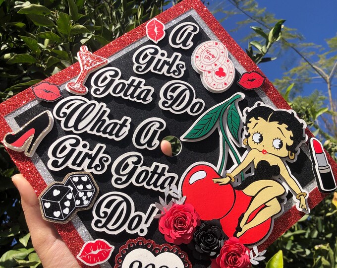 Betty Boop 3D Graduation Cap Topper - Etsy