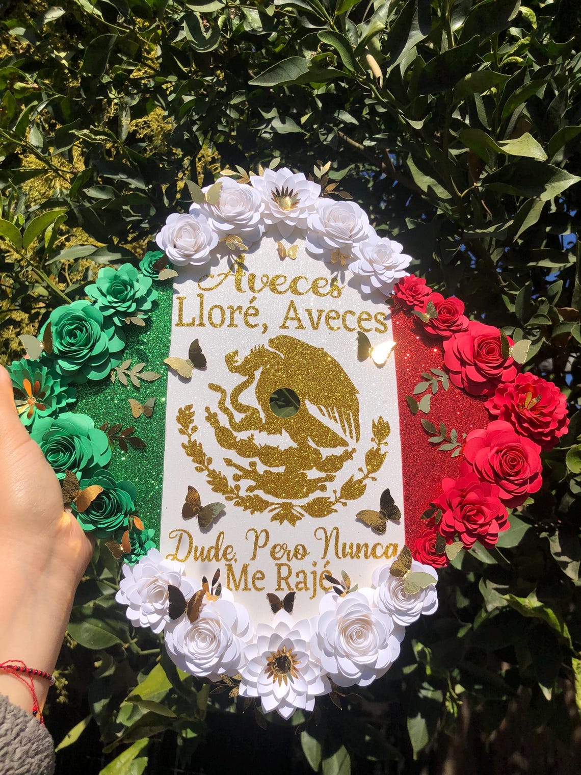 Mexican Flag Graduation Cap Topper - Etsy