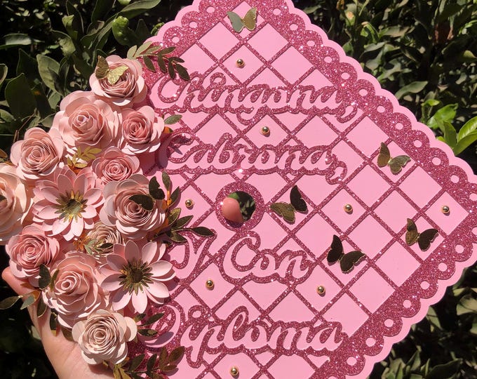 Pink Scarface “the Word is Yours” Girls Statue Graduation Cap Topper - Etsy