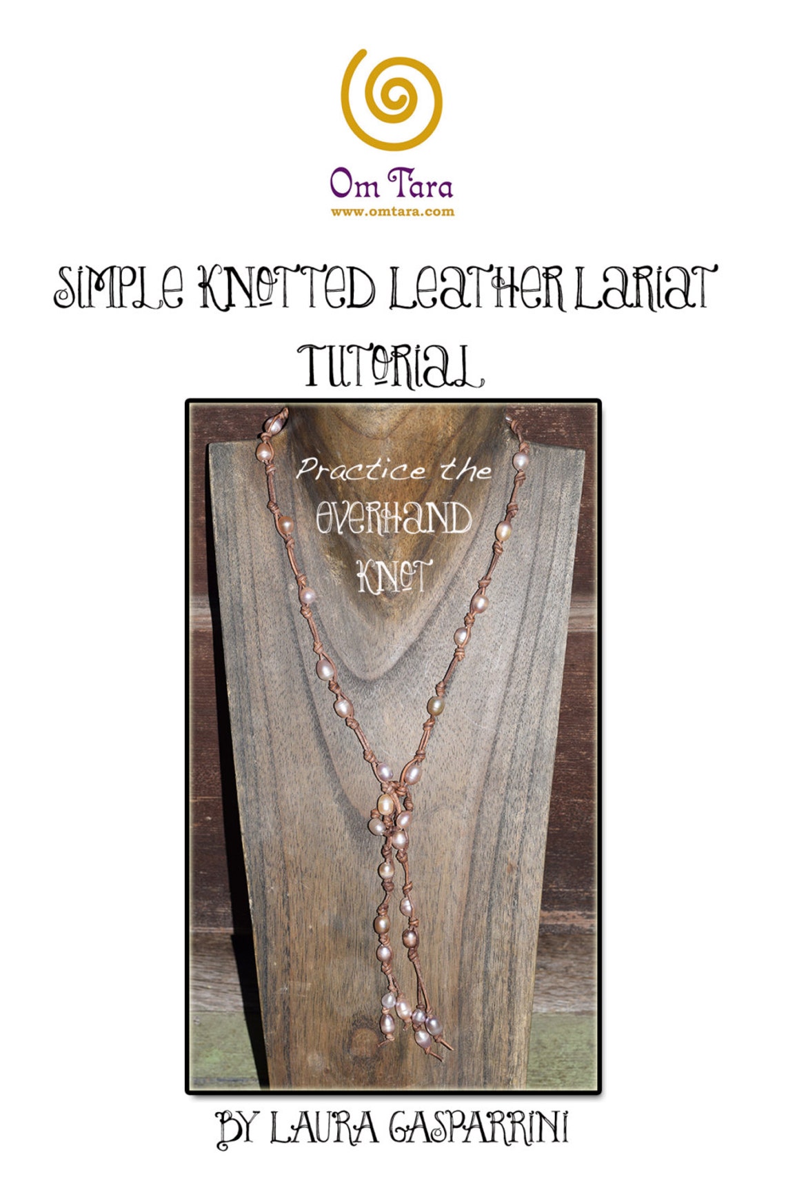 Simple Knotted Leather Lariat Tutorial Leather and Pearl - Etsy