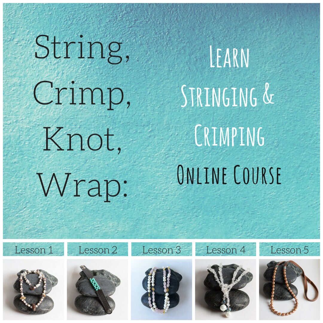 Jewelry Making Online Course: Stringing, Crimping, Knotting - Etsy UK