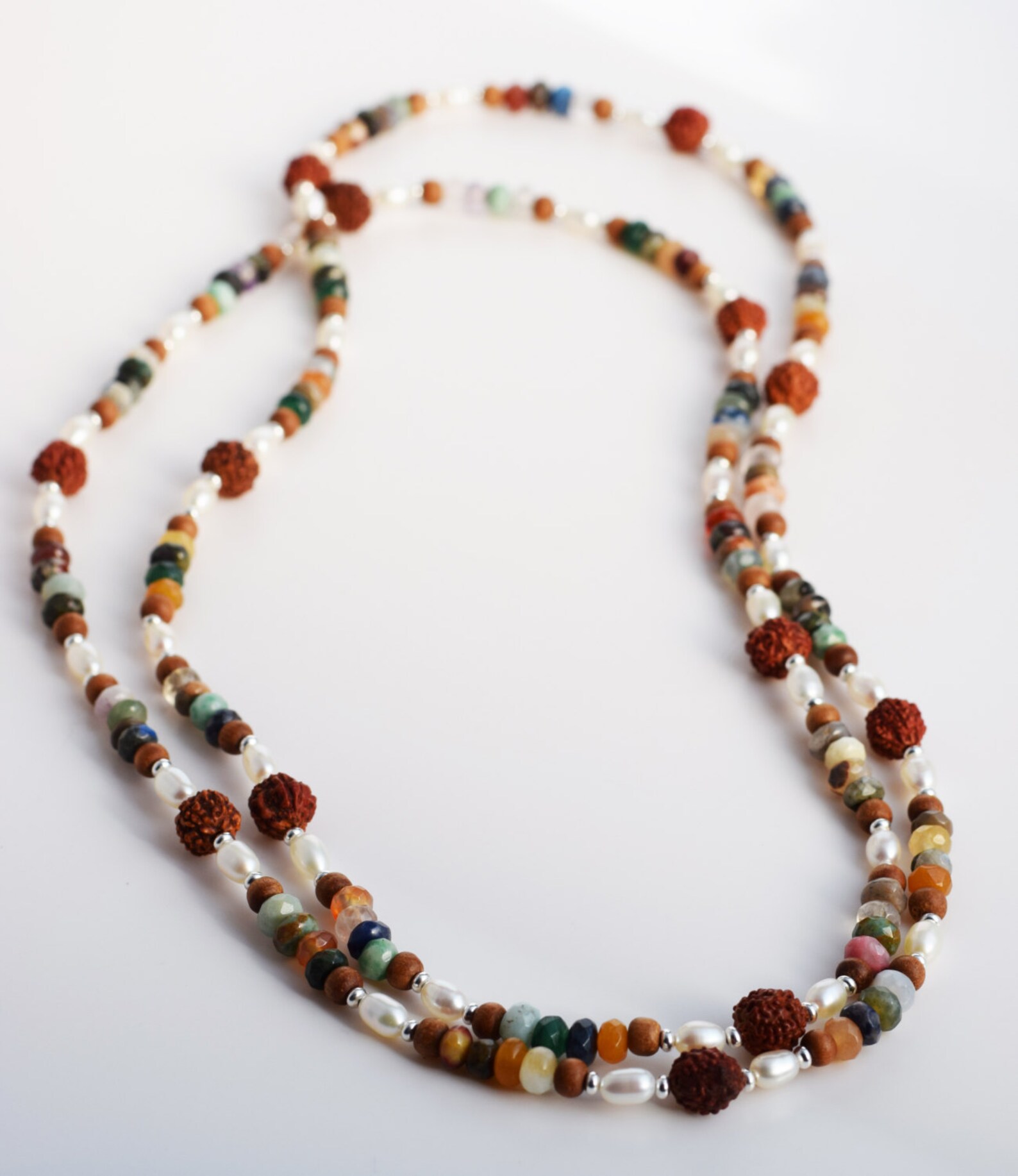 Continuous Strand Necklace Tutorial, Seed Bead Stringing, Boho Jewelry ...
