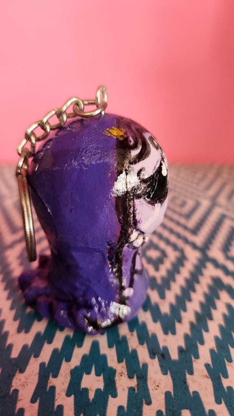 Misery, Ruby Gloom Inspired Keychain. Hand Carved. - Etsy