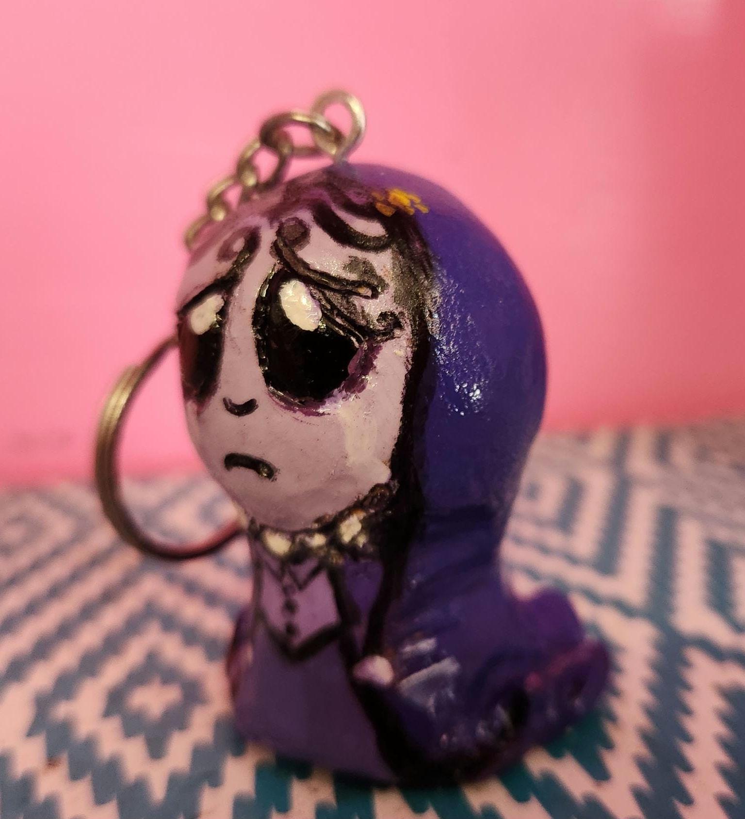 Misery, Ruby Gloom Inspired Keychain. Hand Carved. - Etsy