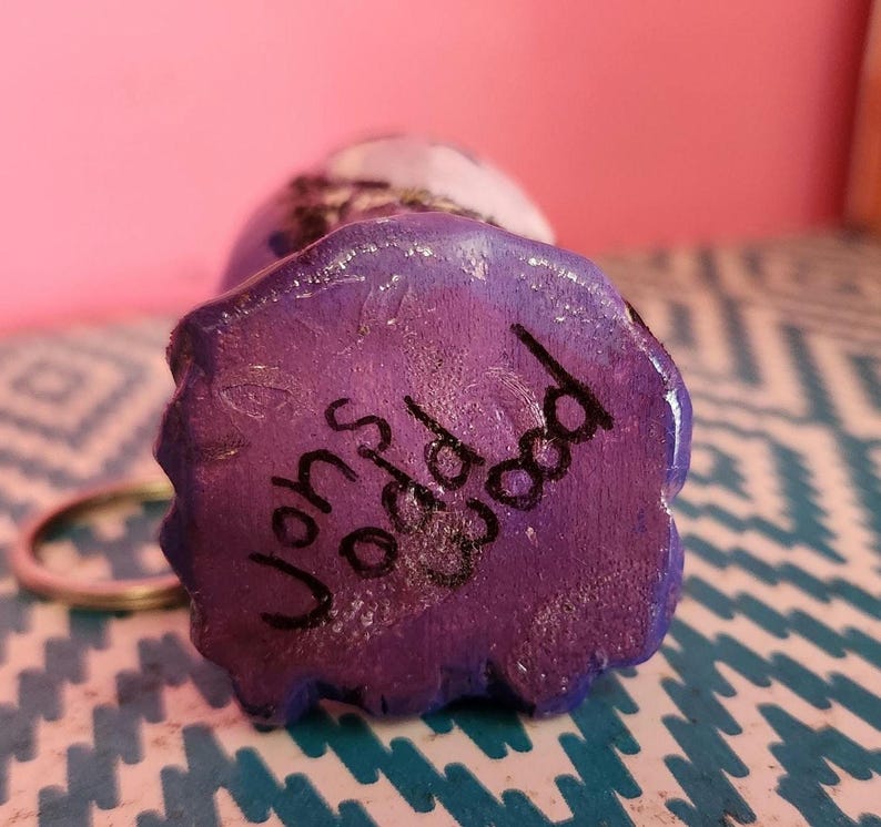 Misery, Ruby Gloom Inspired Keychain. Hand Carved. - Etsy