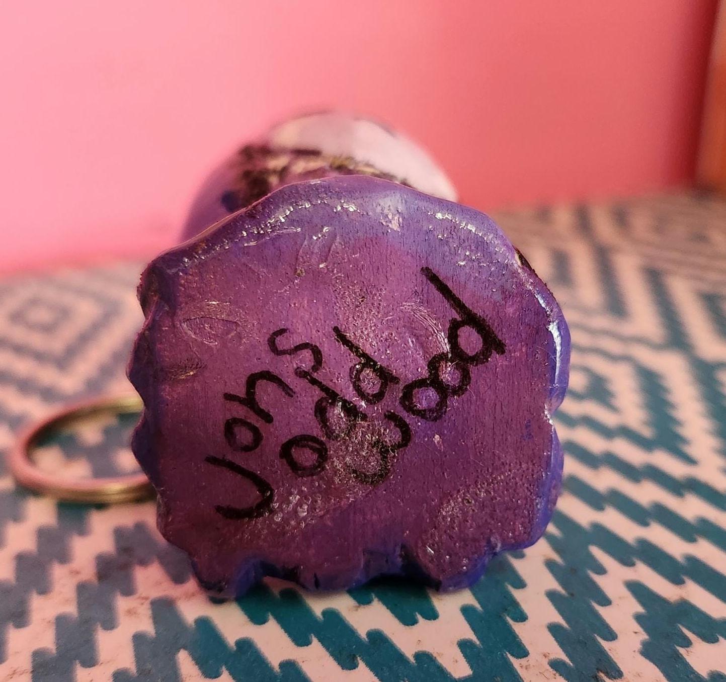 Misery, Ruby Gloom Inspired Keychain. Hand Carved. - Etsy