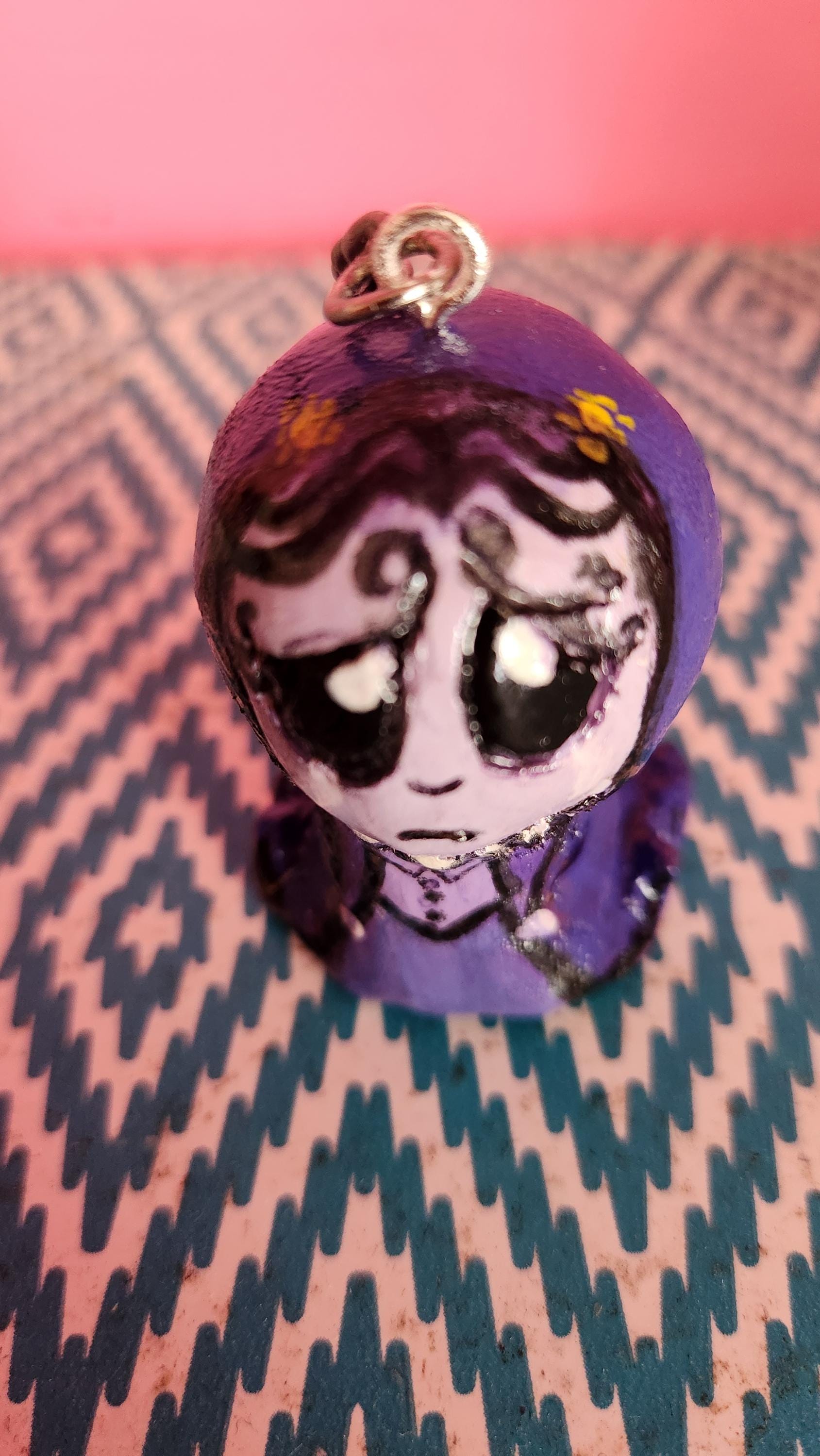 Misery, Ruby Gloom Inspired Keychain. Hand Carved. - Etsy