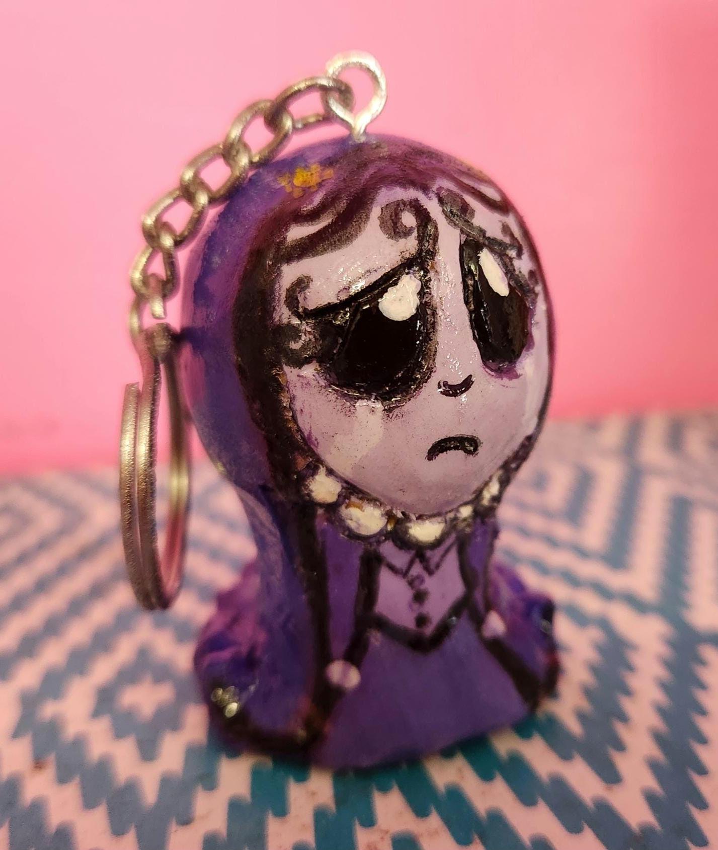 Misery, Ruby Gloom Inspired Keychain. Hand Carved. - Etsy
