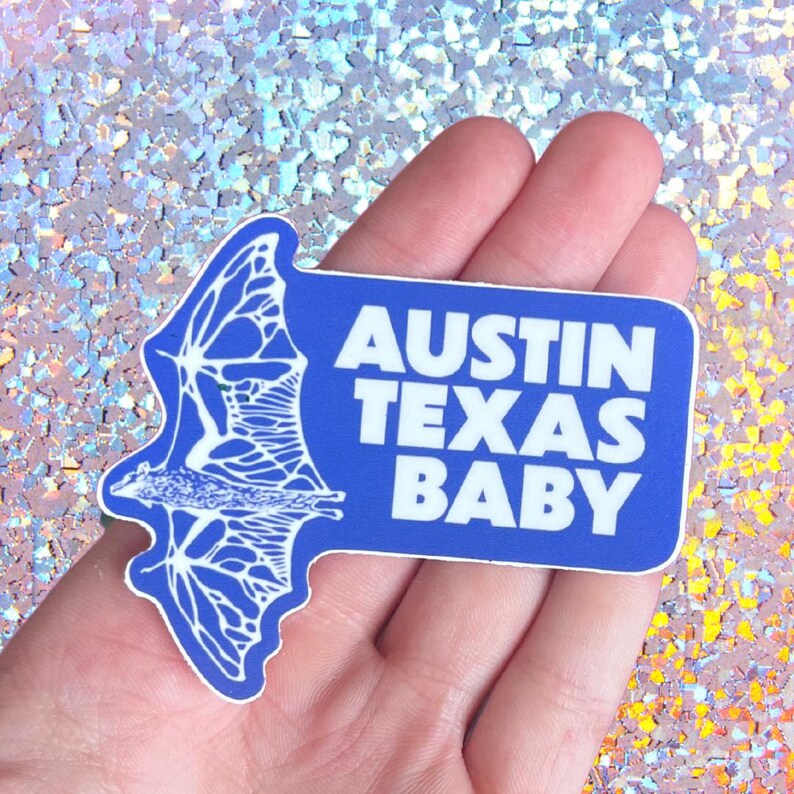 Keep Austin Weird With This ATX Bat Sticker! | Austin, Texas - Etsy