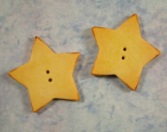 Golden Star Button Set of 2 - Etsy