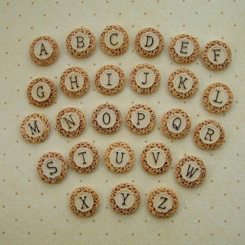 Letter M Buttons - Etsy