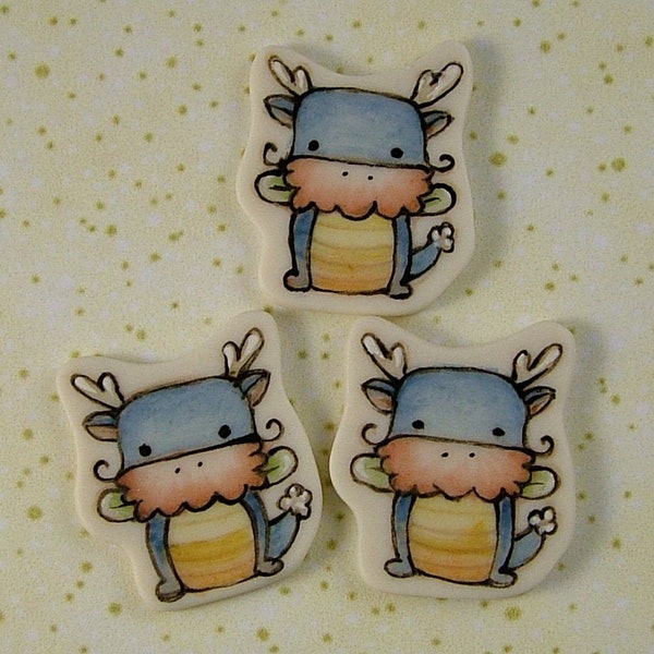 Dragon Button - Etsy