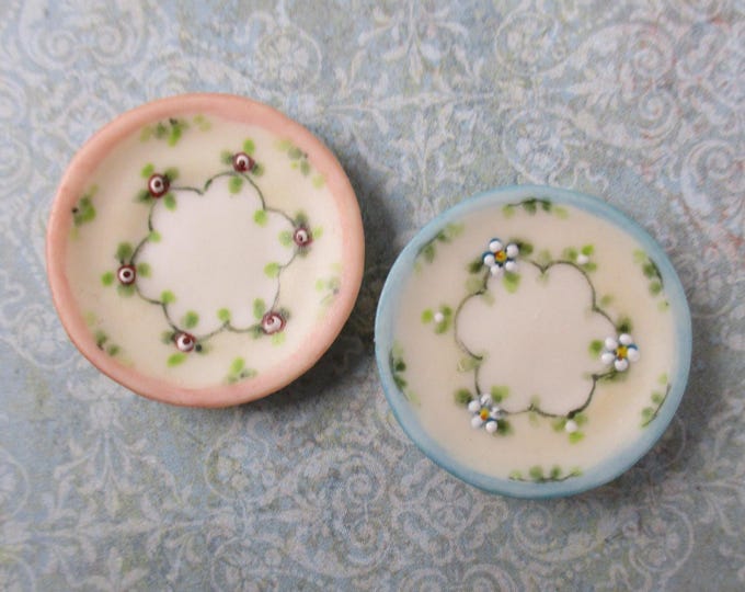 Miniature Dinner Plates Set of 2 - Etsy