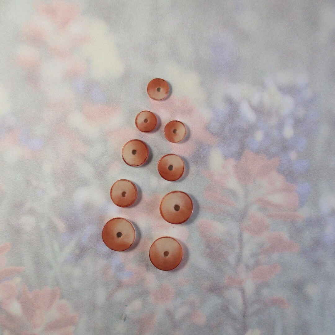 Red Dot Flowers Set of 9 - Etsy
