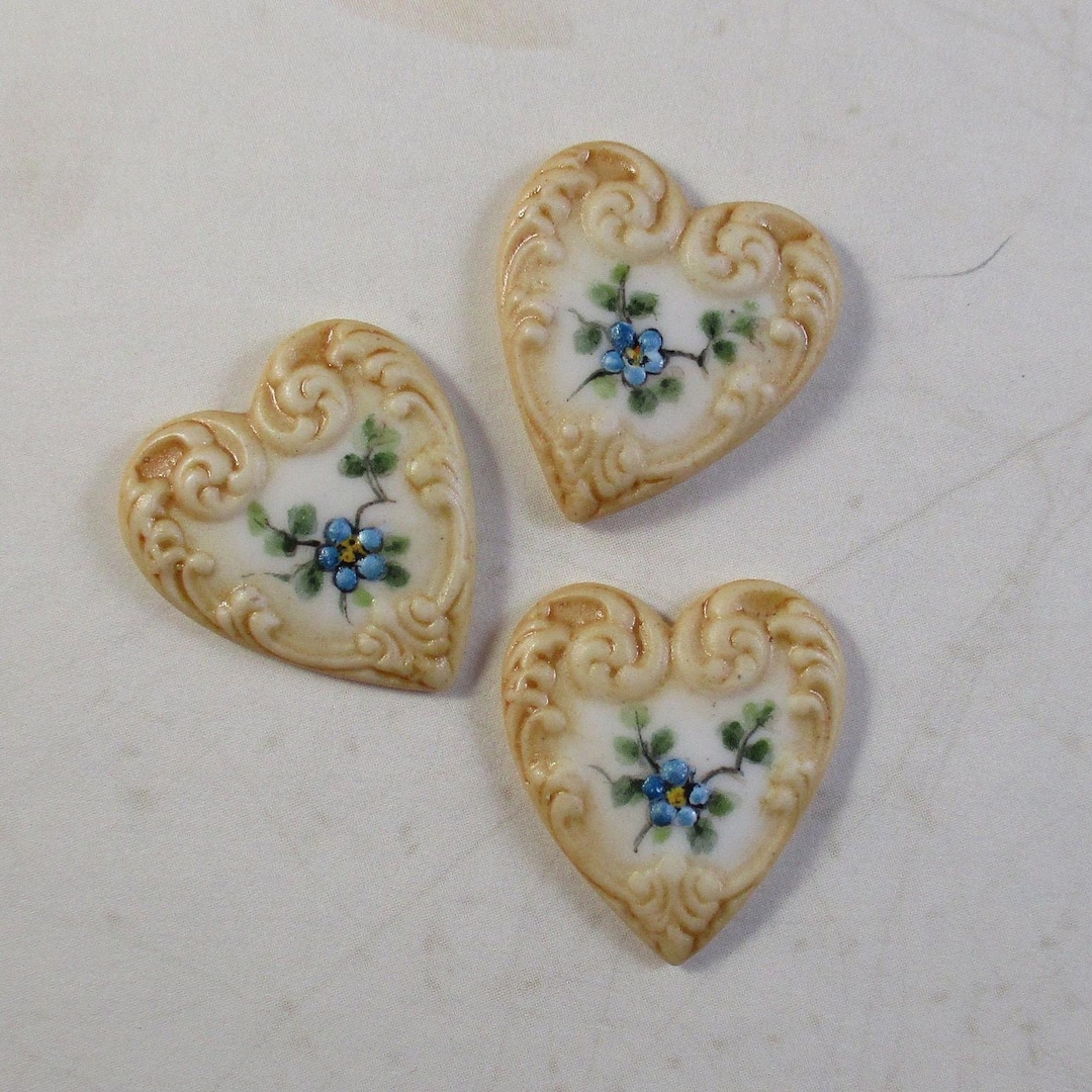 Fancy Scroll Heart Set of 3 - Etsy