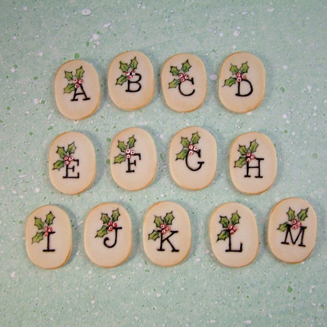 Holly Letters Set of 3 - Etsy